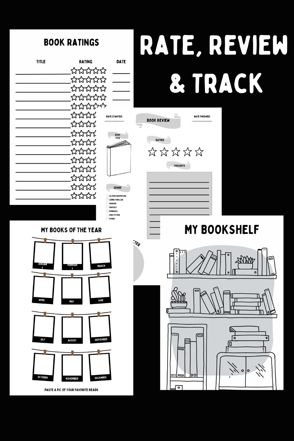 Ultimate Book Club Bundle Printable Book Club Worksheets - Etsy