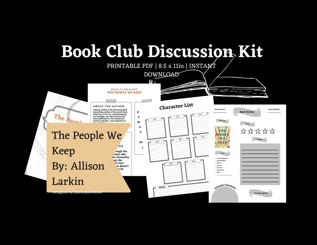 The People We Keep Book Club Guide: Reading Companion (PDF) - Etsy