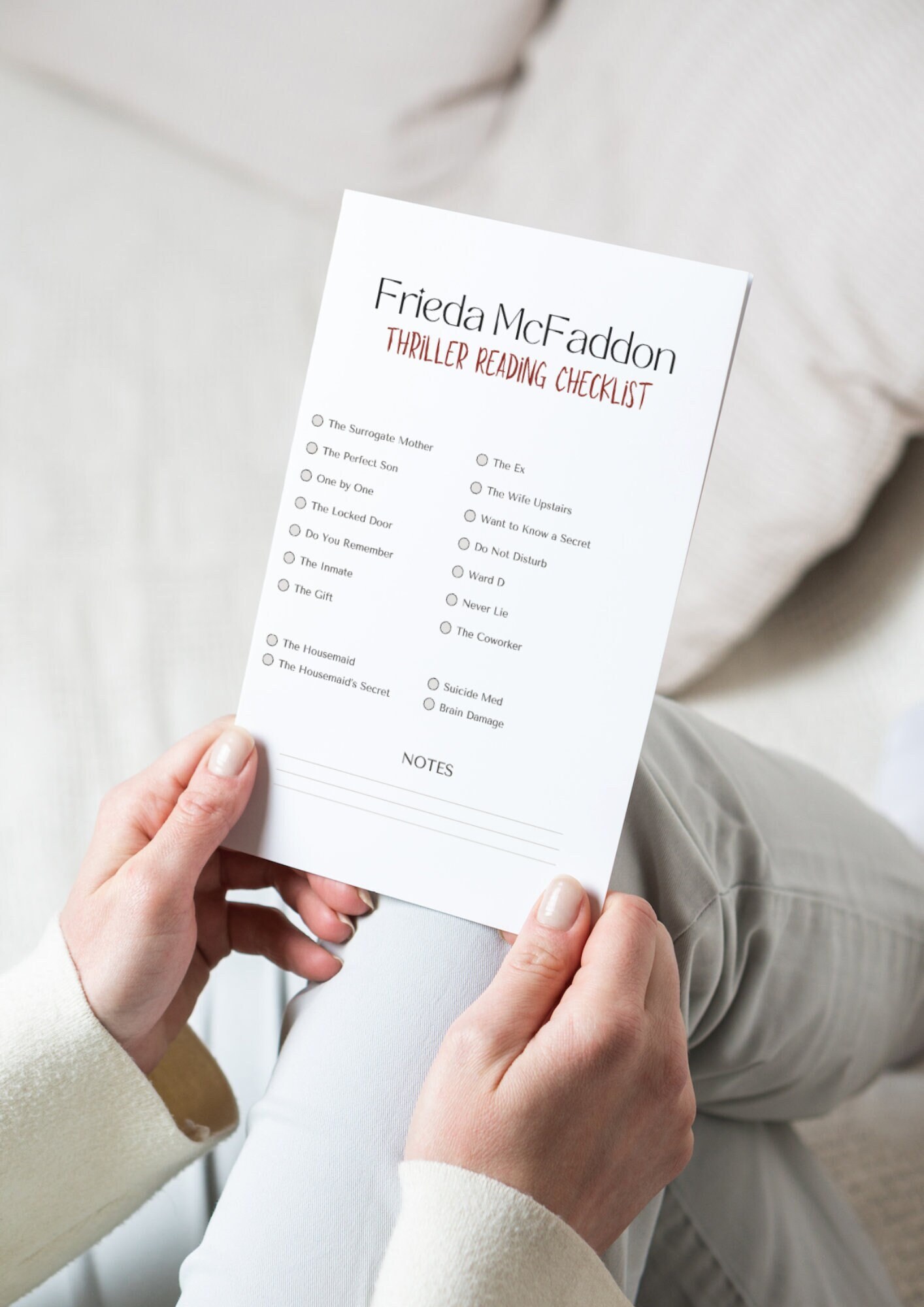 Frieda Mcfaddon Book Checklist Book Reading List Book Tracker List Book ...