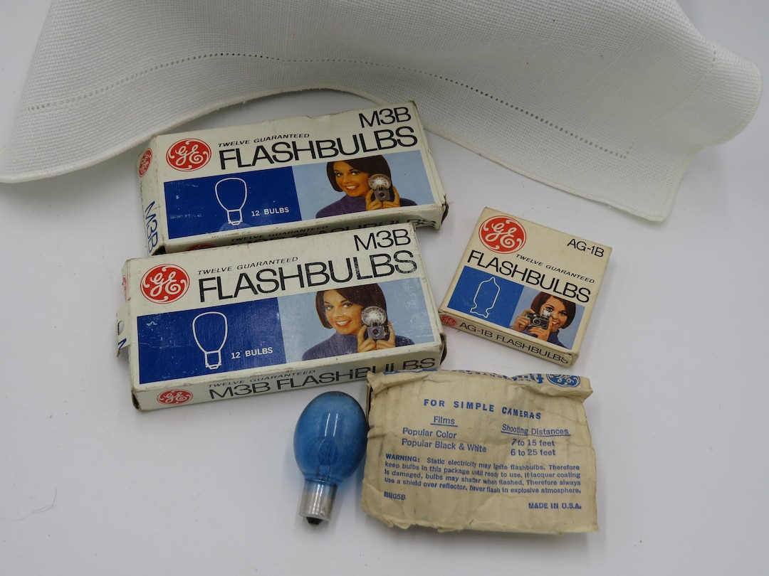 GE Camera Flash Bulbs M38, AG1B, #5 - Etsy