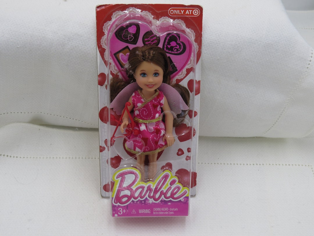 Valentine Barbie Doll 5 1/2" With Heart Cupid Costume Kelly Doll - New ...