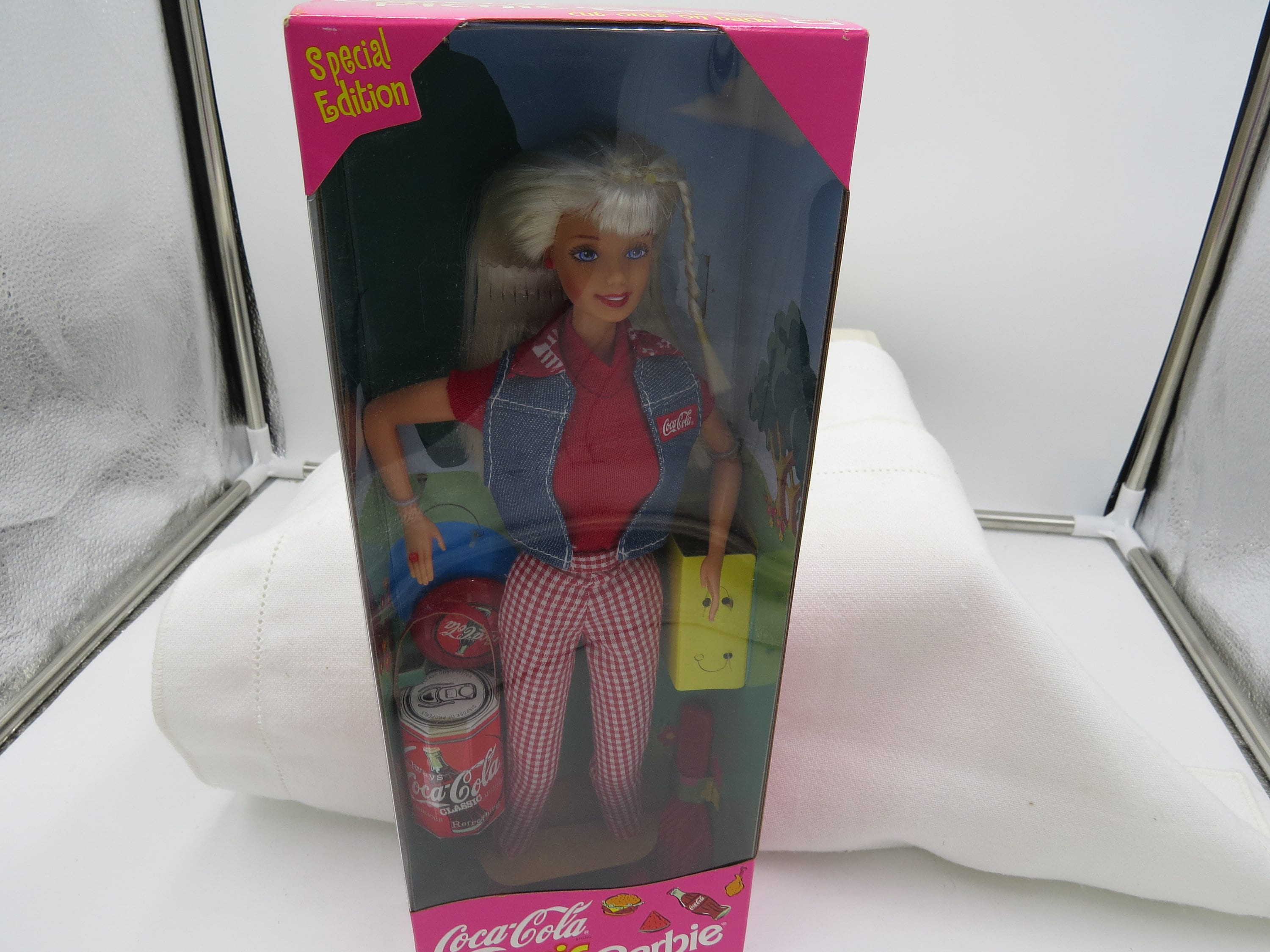 Barbie Coca Cola Picnic - Coke Bottle Has Detached From Holder but is ...