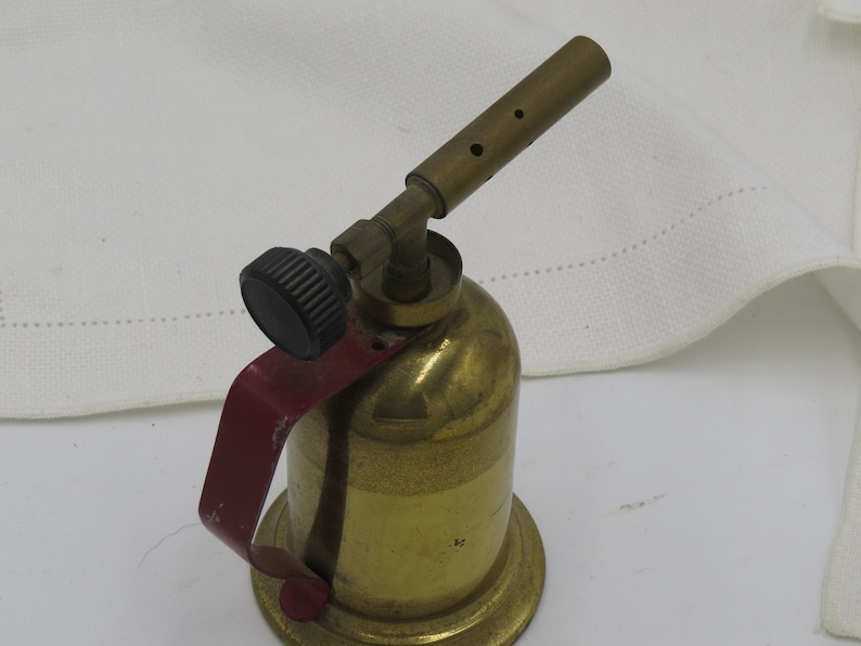 Vintage Antique Brass Mini Lenk Gasoline Blowtorch - 6" Tall - Etsy