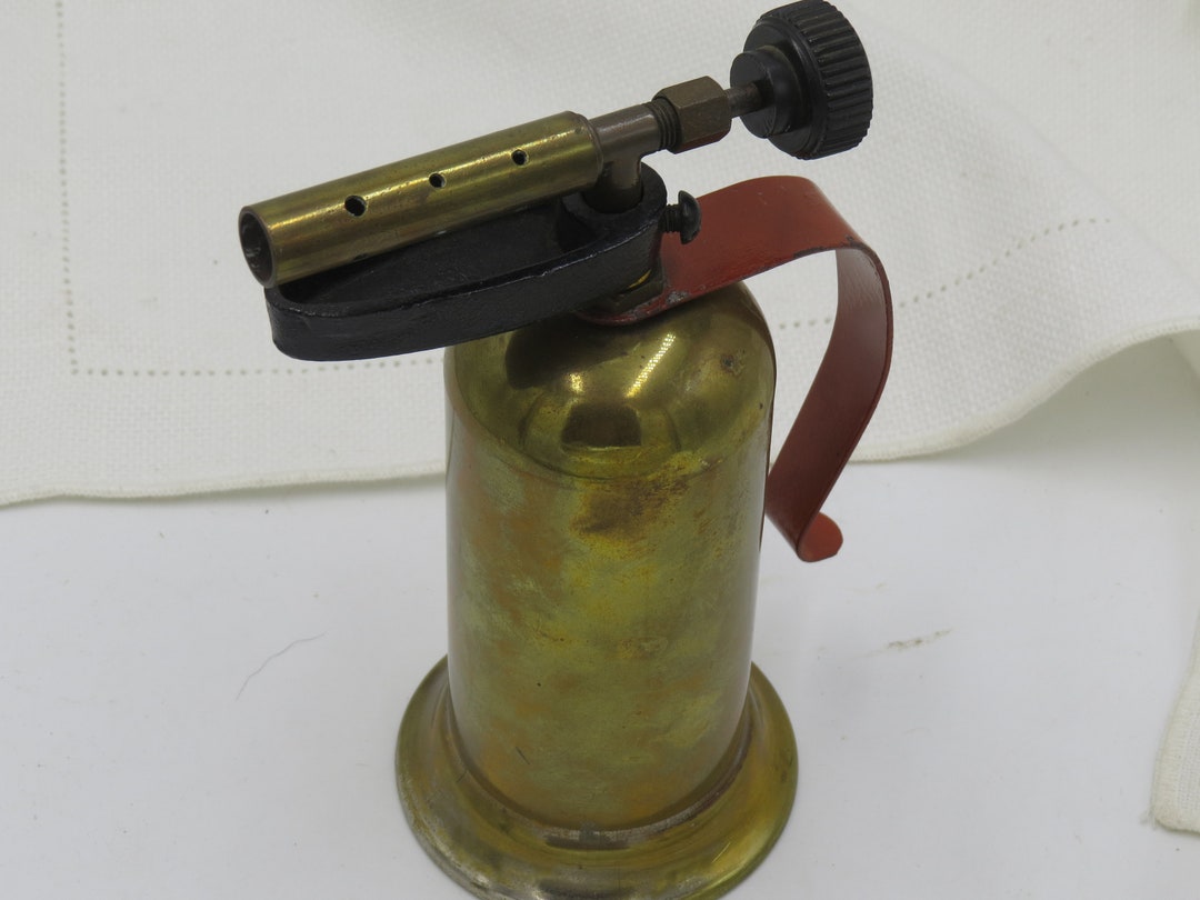 Antique Brass Mini Lenk Gasoline Blowtorch - 7" Tall - Etsy