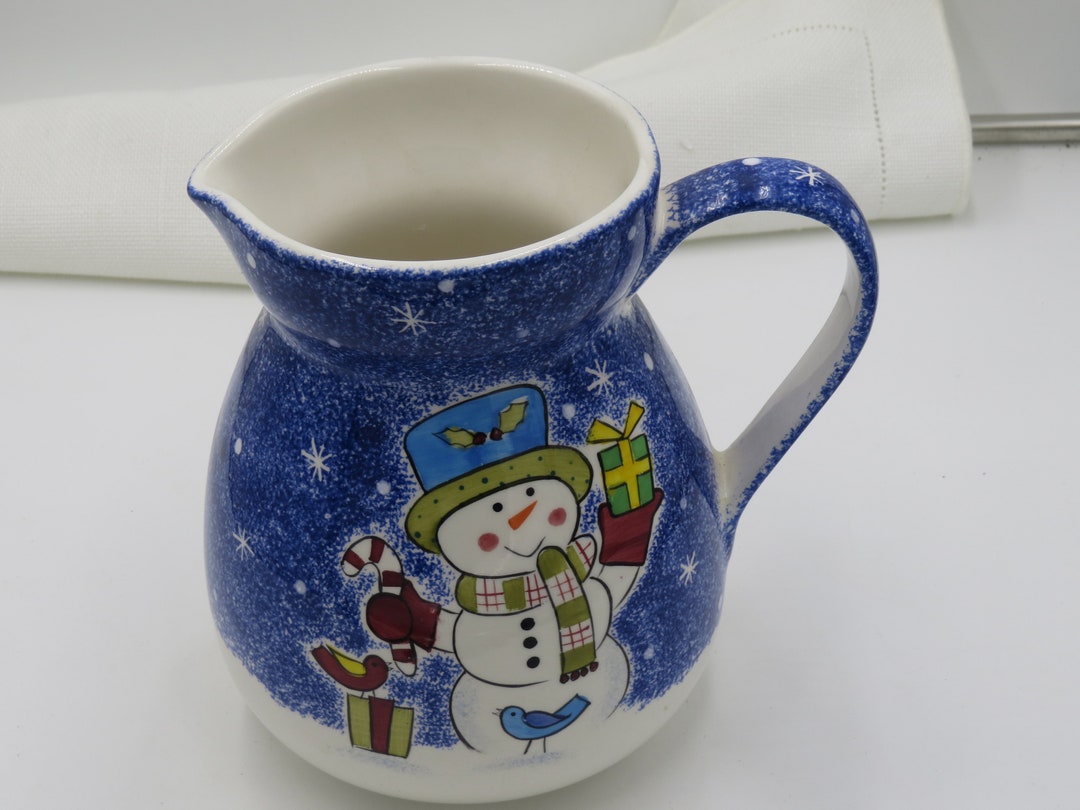 Frosty Snowman 48 Oz Pitcher by Studio Nova - Thailand - Etsy