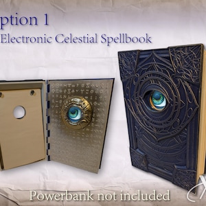 LARP Spellbook With Animated Eye and LED Lighting, Celestial or ...