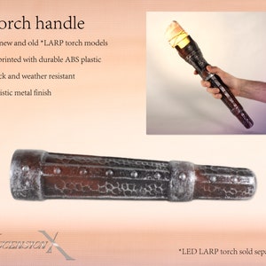LARP Torch Replacement Parts – 3D Printed Add-ons for Medieval LED ...