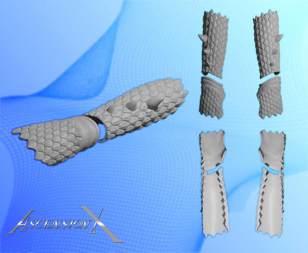 Dragon Bracers Armor for Cosplay and LARP STL 3D Model Download - Etsy