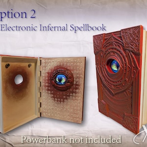 LARP Spellbook With Animated Eye and LED Lighting, Celestial or ...