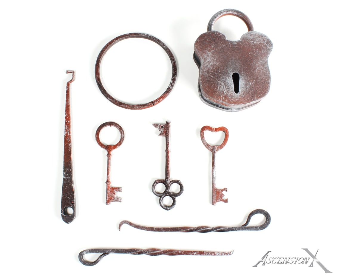 LARP Fake Thief Tool Kit Keys Lock Picks Roleplay Treasure | Etsy Canada