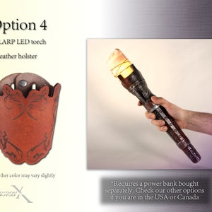 LARP LED Torch With Simulated Flame – Modular, USB Powered, 3D Printed ...
