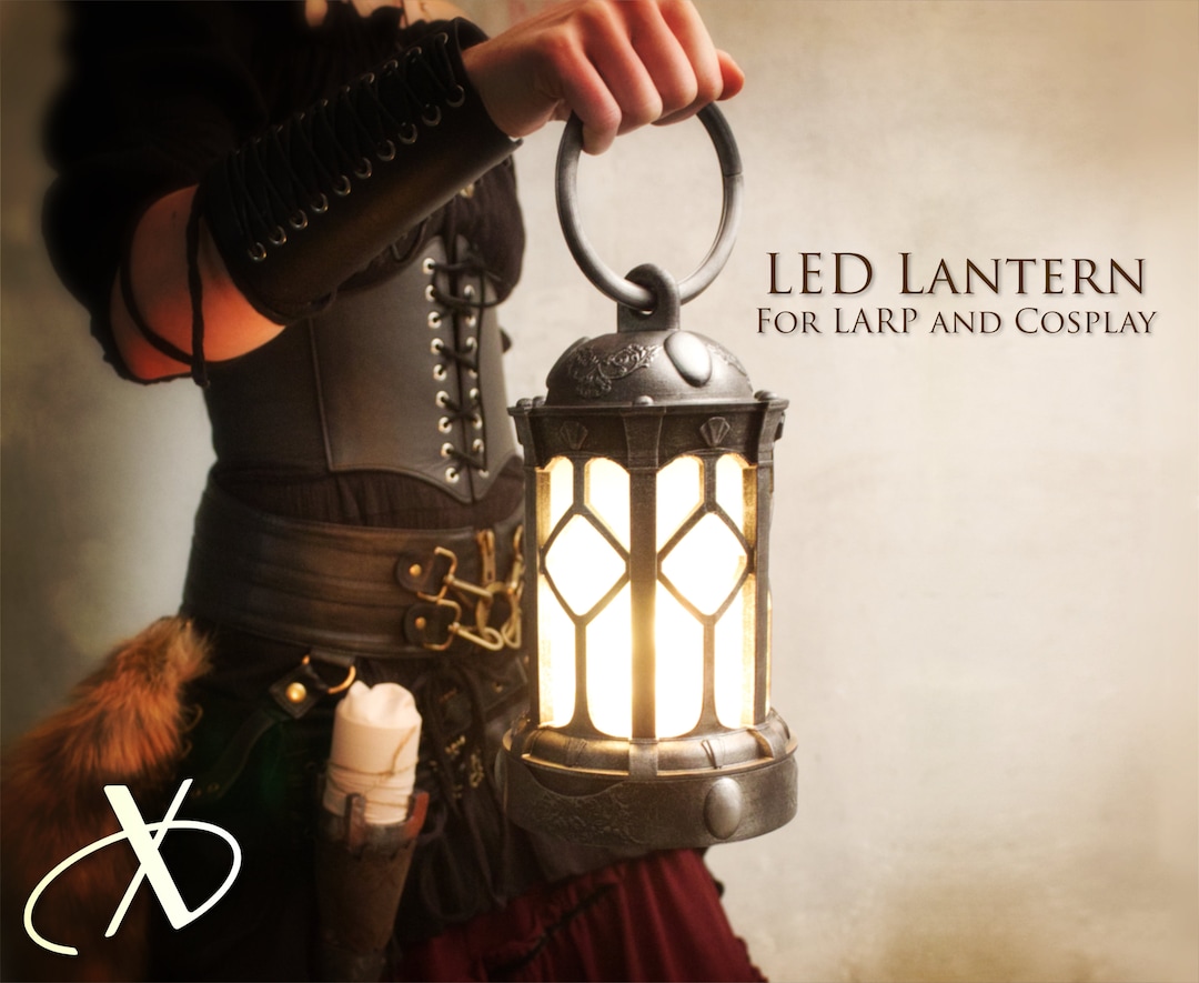 LARP LED Lantern – 3D Printed, USB Powered, Modular Fantasy Medieval ...