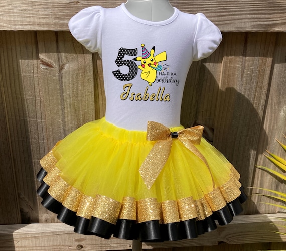 Pikachu Birthday Tutu Outfit | Etsy