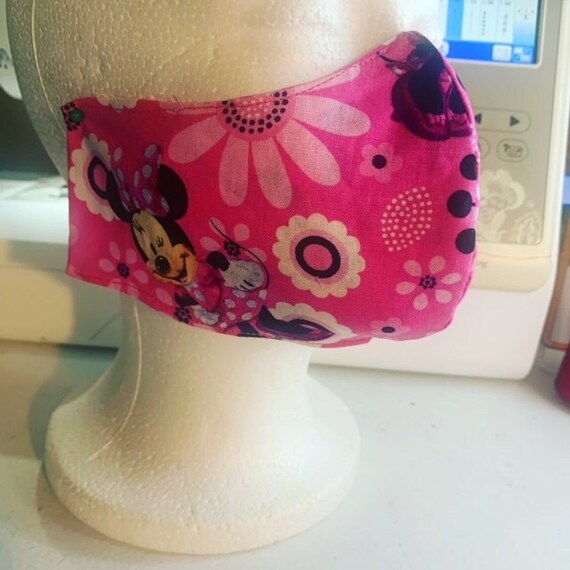Mini Mouse Face Mask - Etsy