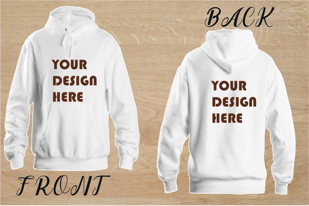 Hoodie Mockup Front and Back - Etsy