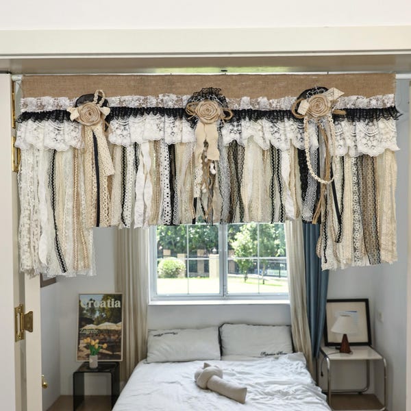 Burlap Valance Swag - Etsy