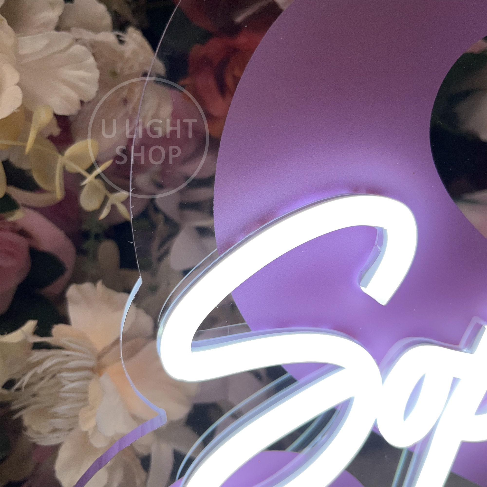 Custom Name Neon Sign,table Name Neon Sign,kids Room Table Light,home ...