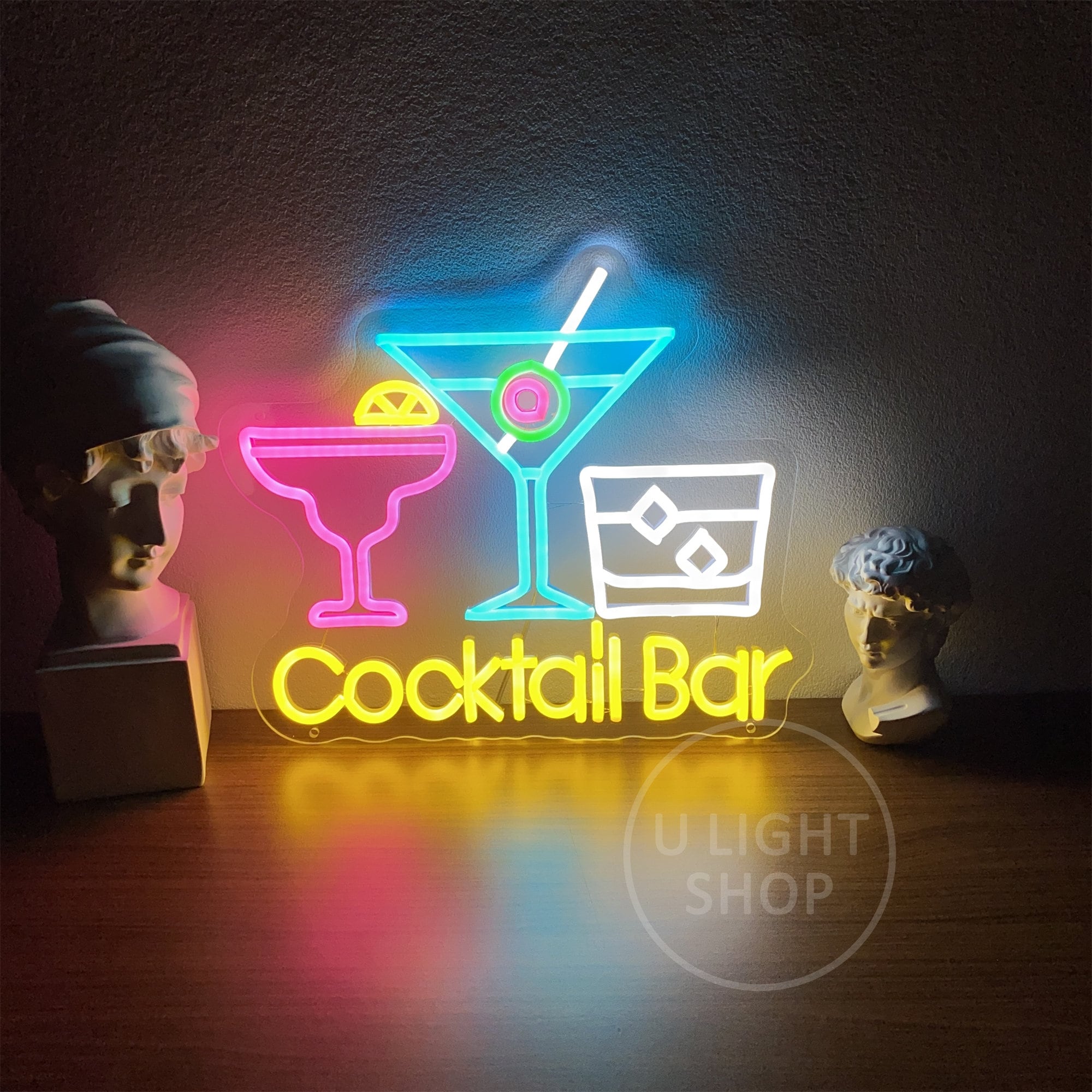Cocktail Bar Neon Sign,custom Shop Bar Neon Light,bar Open Logo LED ...