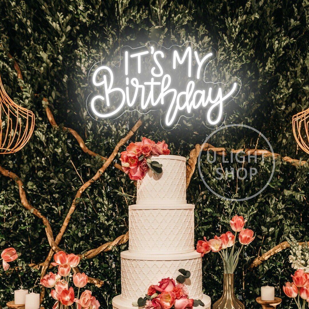 It's My Birthday Neon Sign,custom Birthday Party LED Neon Light ...