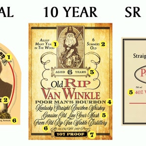 Personalized Pappy Van Winkle Label Bottle | Custom Pappy Van Winkle ...