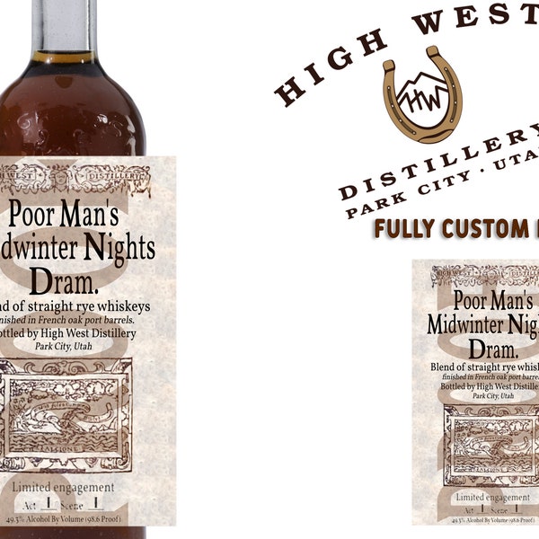 Buy Custom Old Forester 1915 Bottle Label Online In India - Etsy India