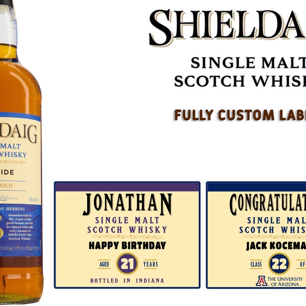 Personalised Label for Scotch Bottle - Etsy