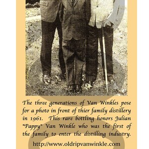 Personalized Pappy Van Winkle Label Bottle | Custom Pappy Van Winkle ...