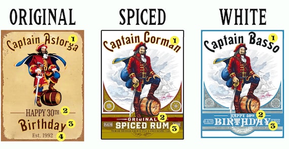 Captain Morgan Bottle Label