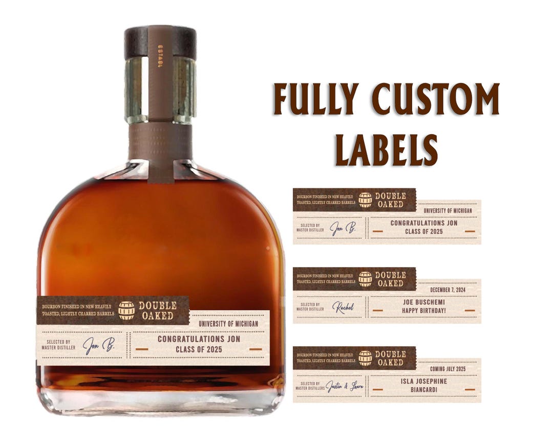 Personalized Bourbon Whiskey Label Bottle | Custom Bourbon Whiskey Gift ...