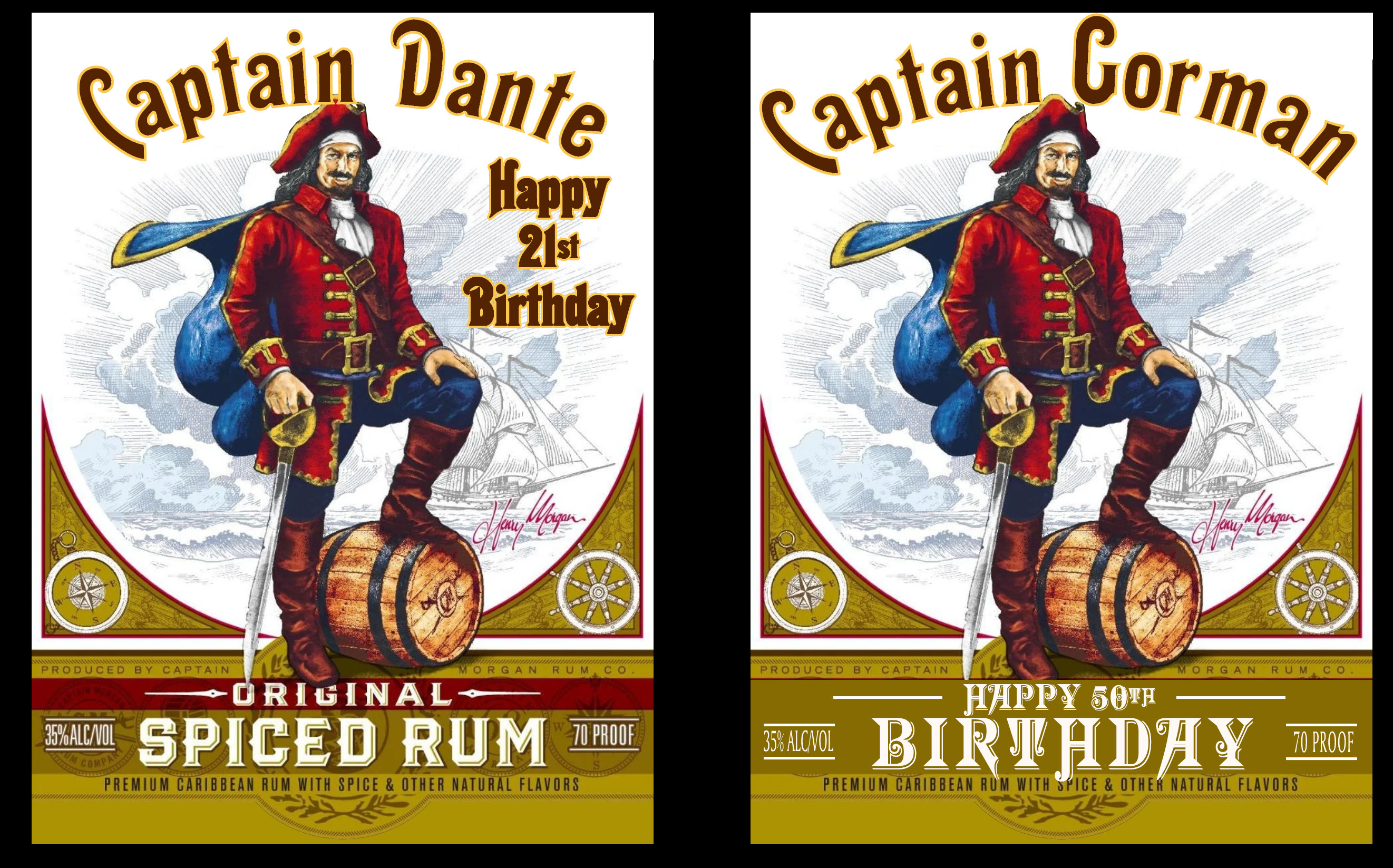 Captain Morgan Label Vector
