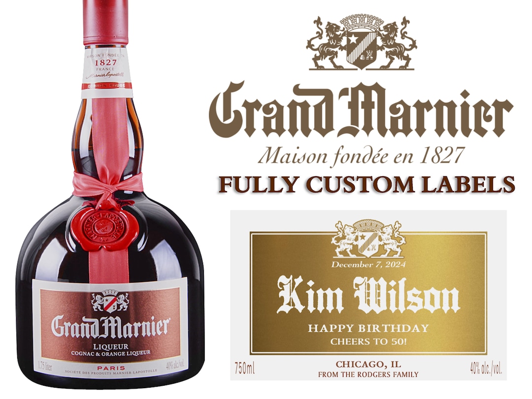 Grand Marnier Label Bottle Grand Marnier Birthday Label Grand Marnier ...