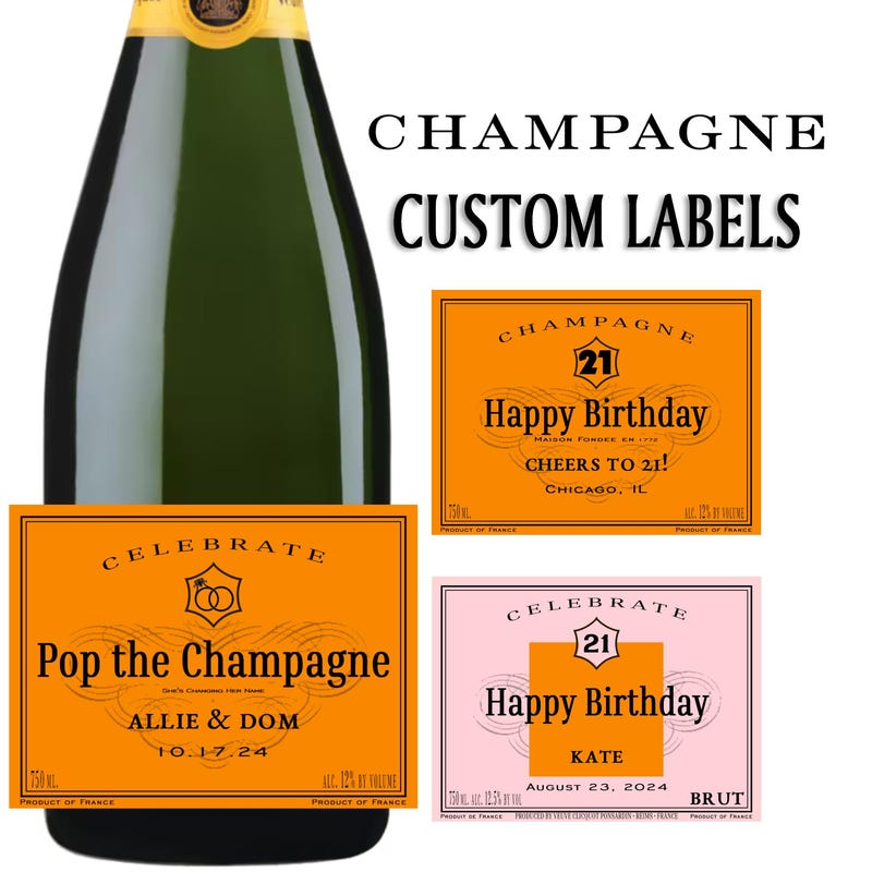 Champagne Bottle - Etsy