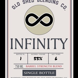 Personalized Infinity Bottle Label Bottle | Custom Infinity Blend ...