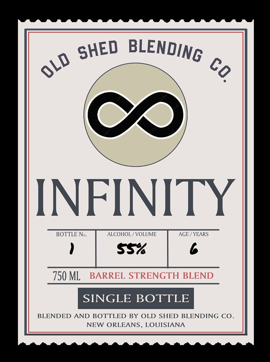 Personalized Infinity Bottle Label Bottle | Custom Infinity Blend ...