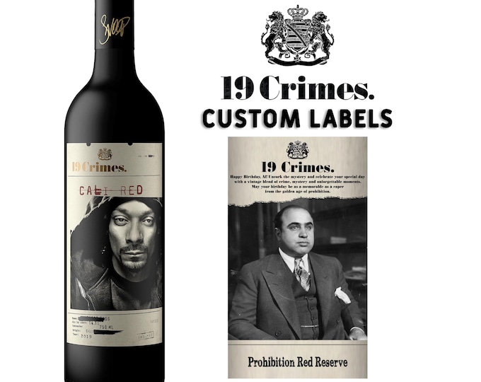 19 Crimes Custom Wine Label, GROOMSMAN BEST Man Edition, Personalized ...