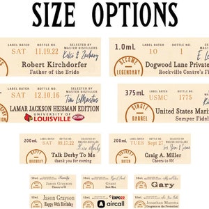 Personalized Bourbon Whiskey Label Bottle | Custom Bourbon Whiskey Gift ...