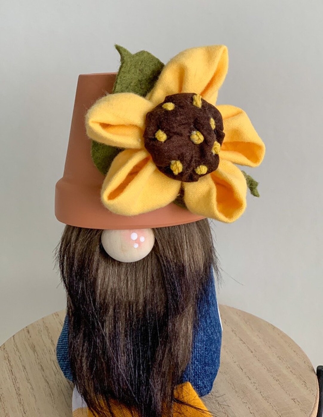 Sunflower Pothead Gnome for Fall Decor, Housewarming and Birthday Gifts ...