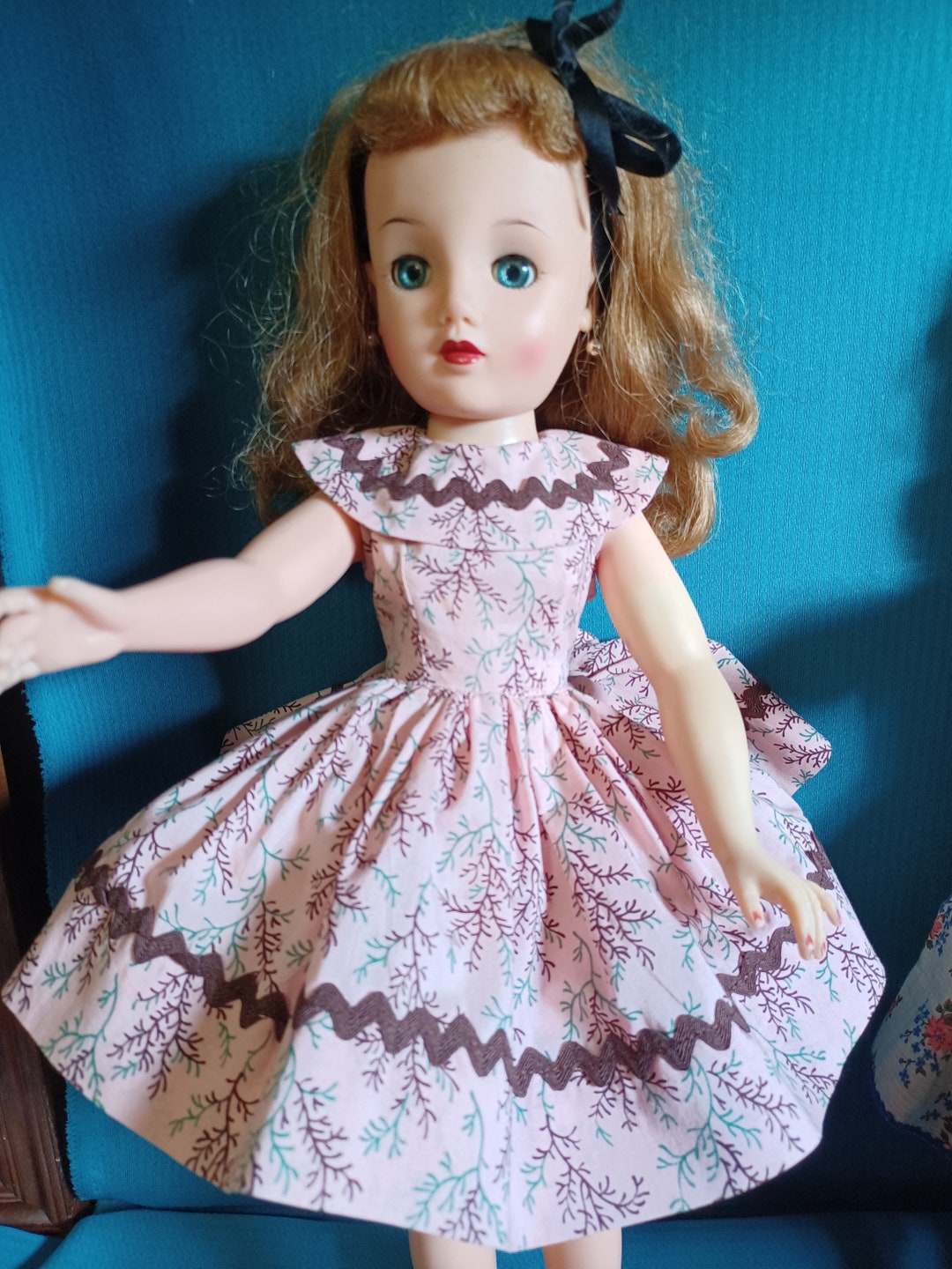 VT 18 Pink and Black Day Dress for Miss Revlon, Cissy Dollikins, Etc ...