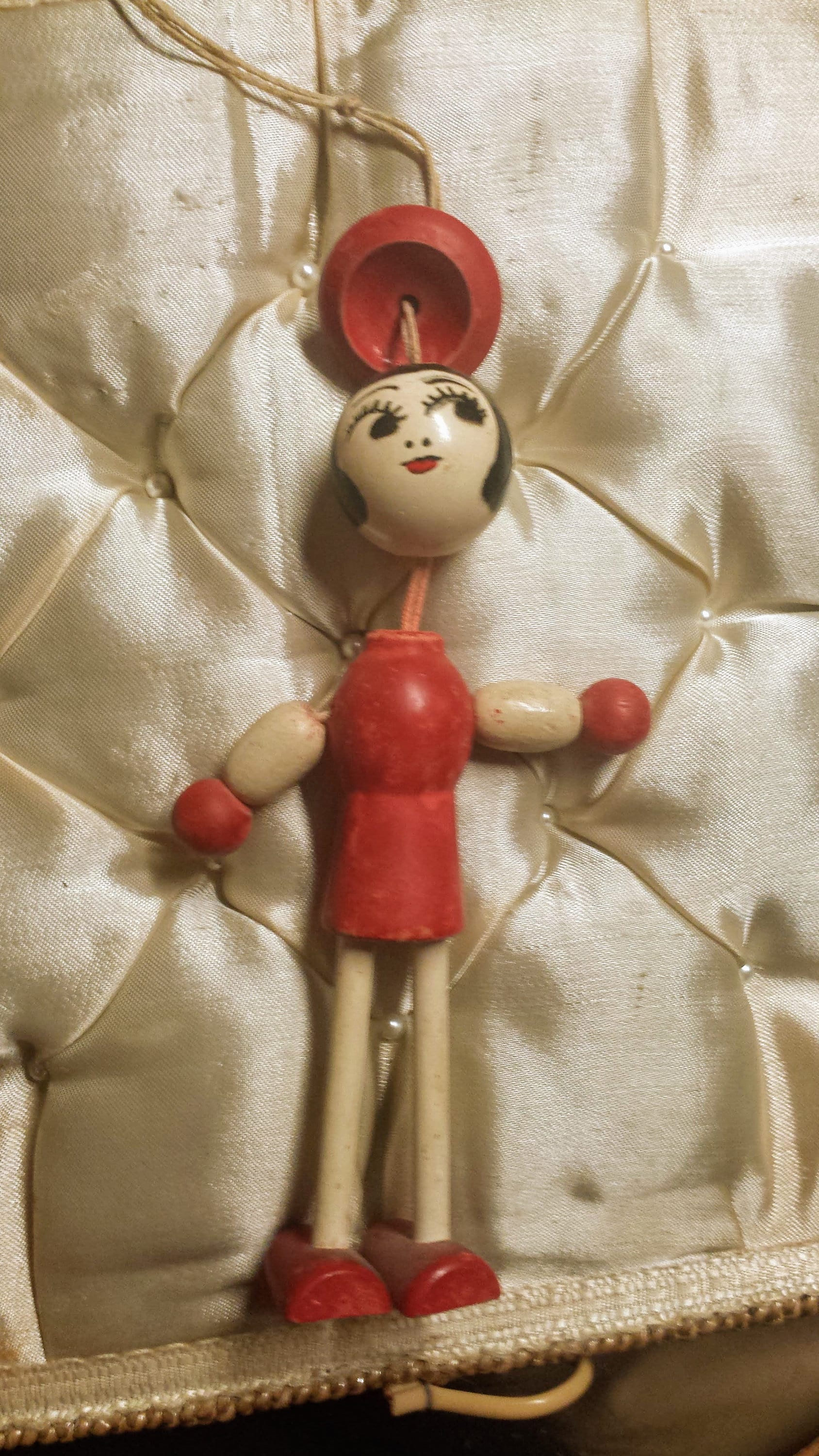 SALE Flapper Wooden Segmented Doll/toy Hand Painted Joseph Kallus Betty ...