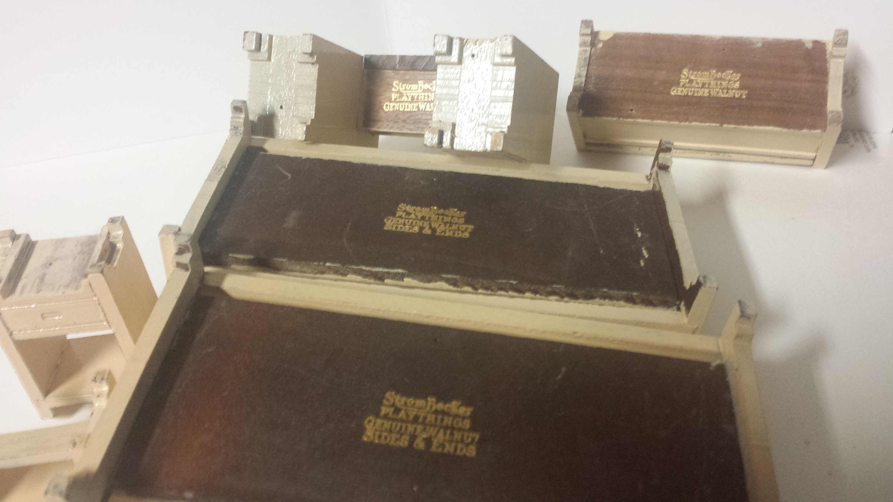 Vintage Strombecker Bedroom Set Dollhouse Furniture in Cream - Etsy