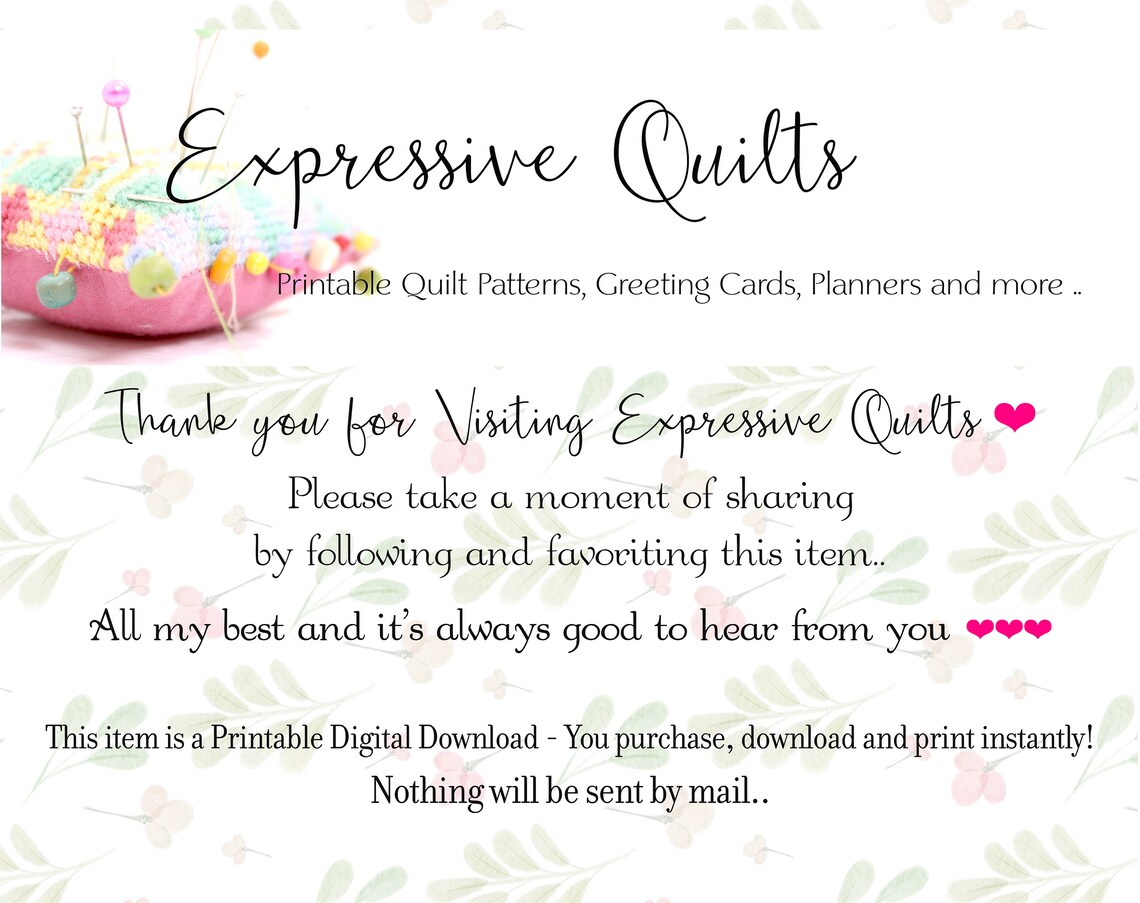 Quilt Notecards Collection of 4 Original Art for Any - Etsy