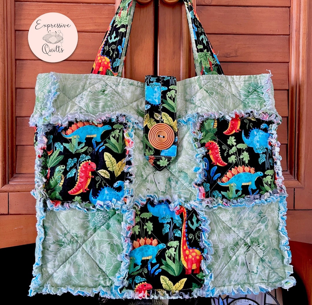 Rag Quilt Tote Bag Pattern: DIY Tutorial (PDF) - Etsy