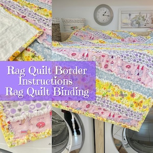 Baby Rag Quilt Pattern - Fully Illustrated Tutorial PDF - Instant ...