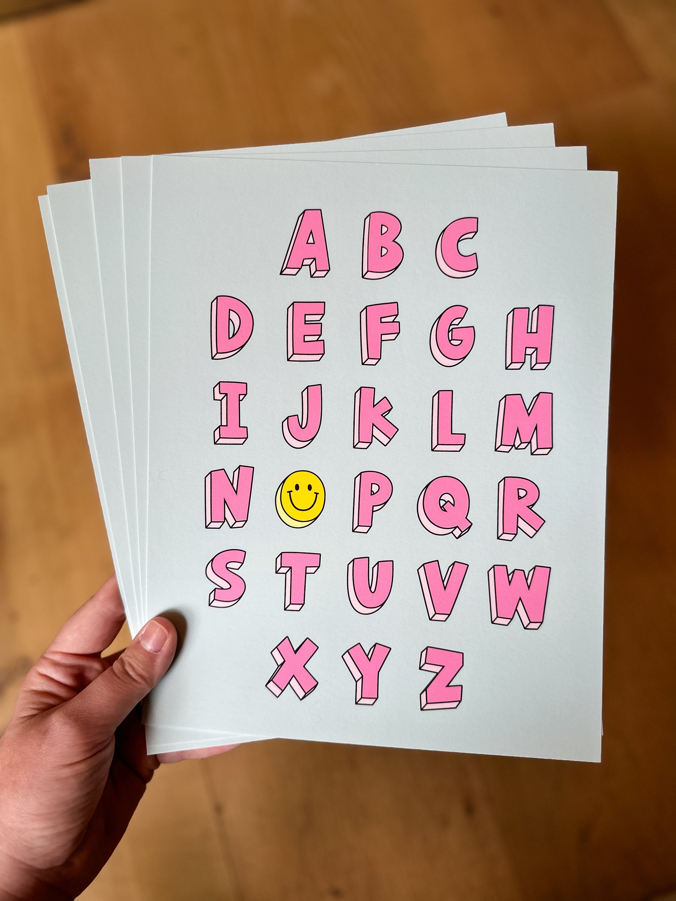ABC Alphabet Poster - Etsy