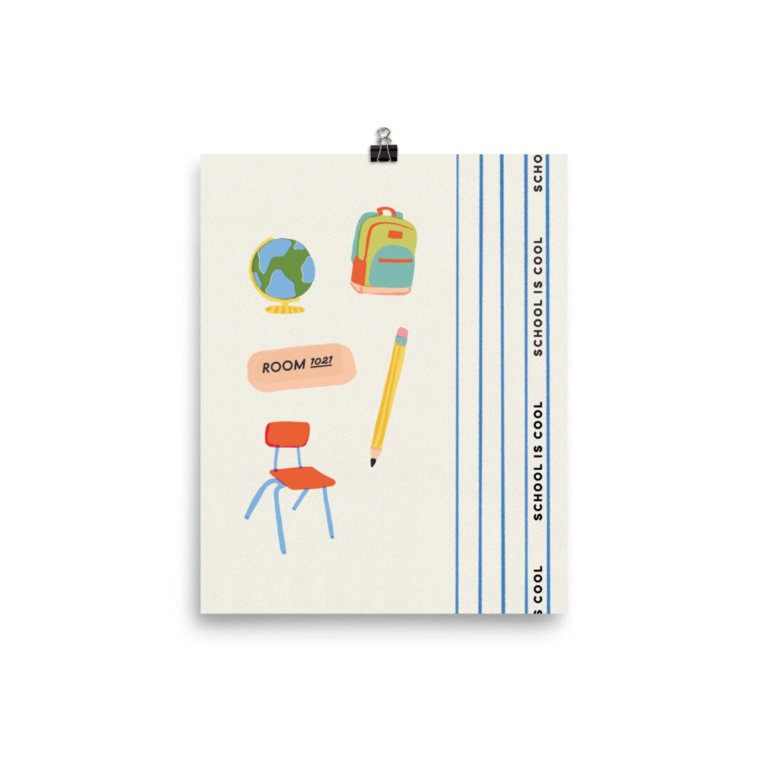 School is Cool Poster - Etsy