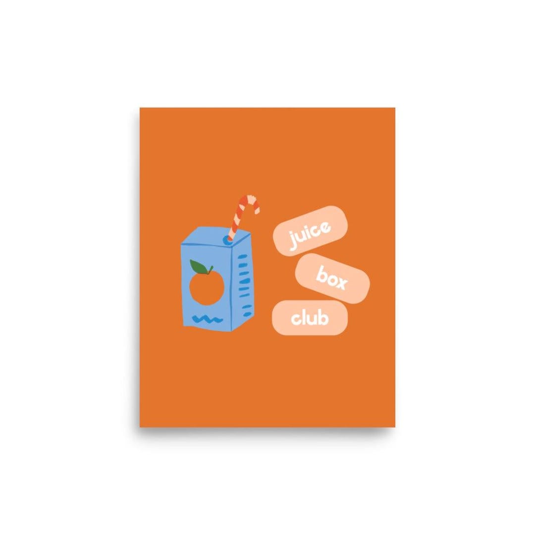 Juice Box Club Poster - Etsy