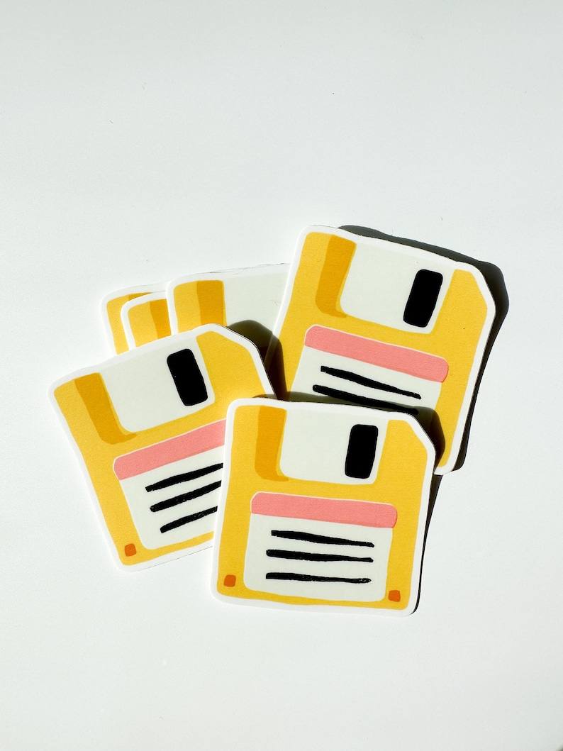 Floppy Disk Vinyl Sticker - Etsy