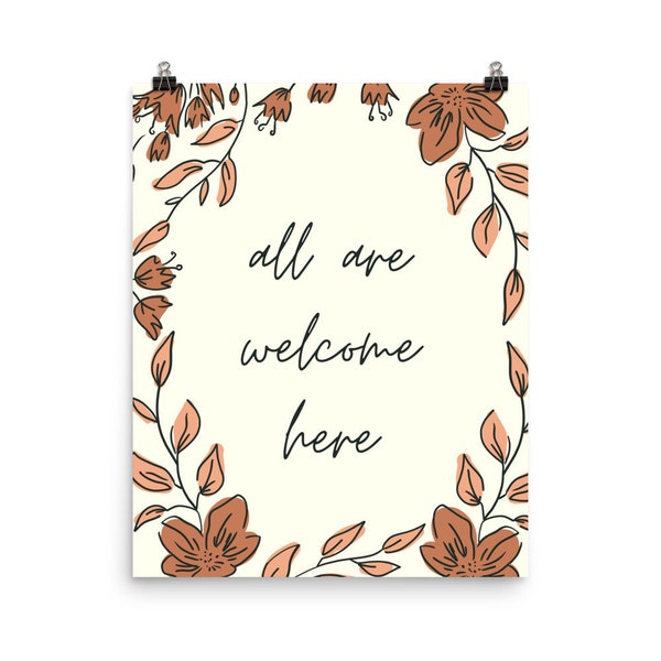 All Are Welcome Here - Etsy