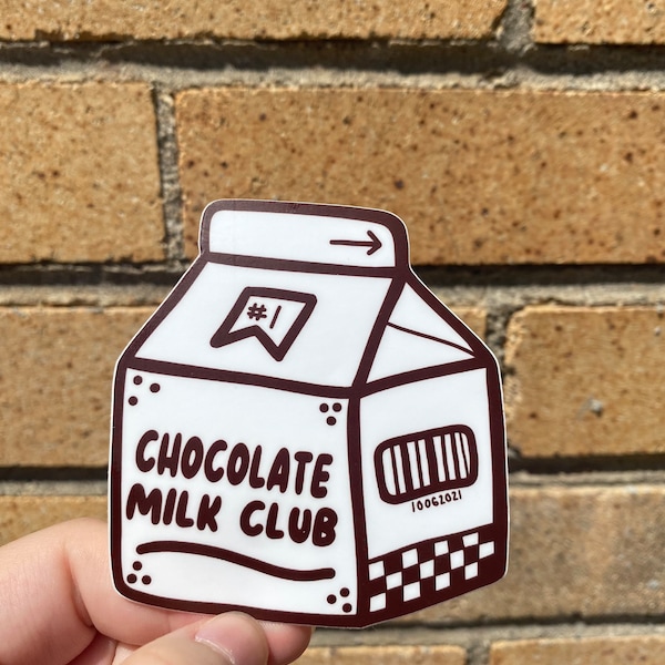 Chocolate Milk Sticker - Etsy