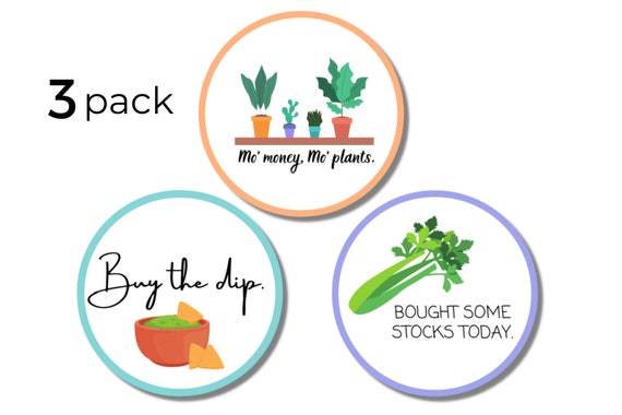 Money Pun Stickers Investing Sticker Finance Sticker Pun | Etsy